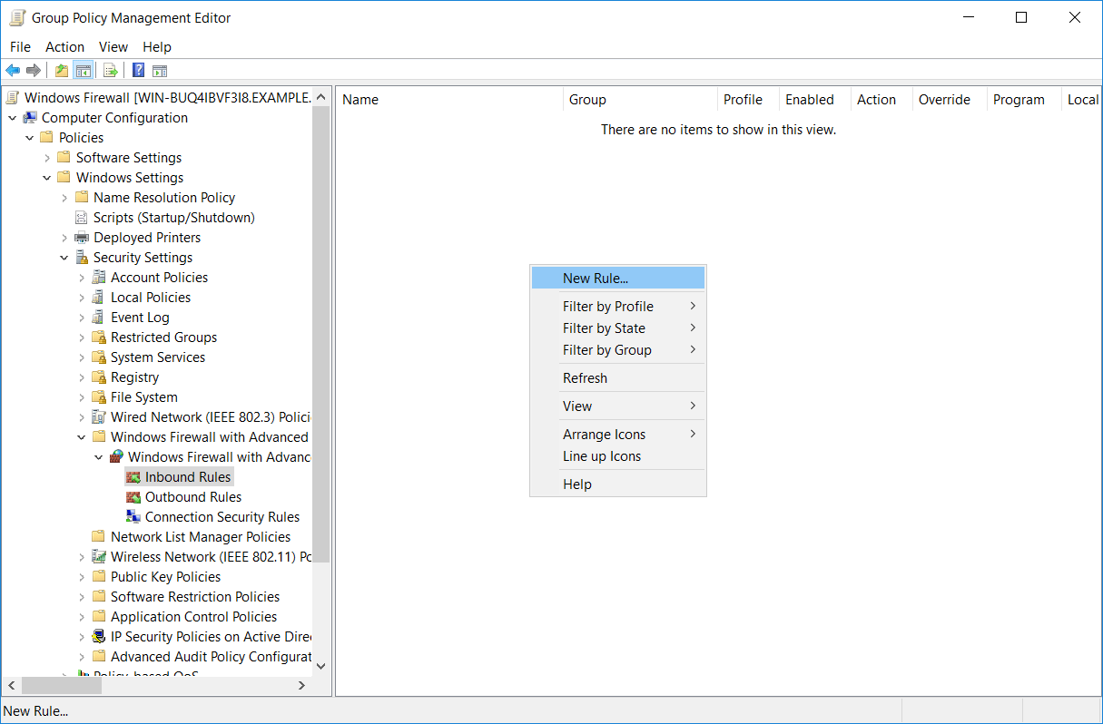 Configure Firewall Rules for Multiple Profiles Using Group Policy ... Configure Firewall Rules for Multiple Profiles Using Group Policy ...