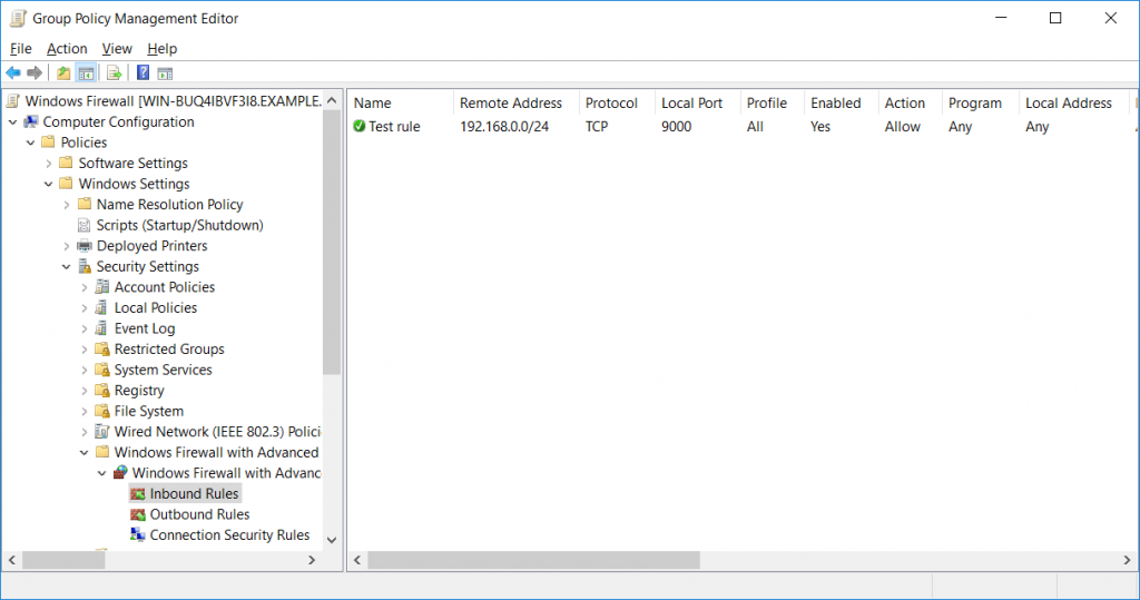 Configure Firewall Rules for Multiple Profiles Using Group Policy ...
