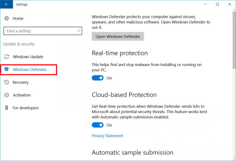 windows-defender-settings - RootUsers