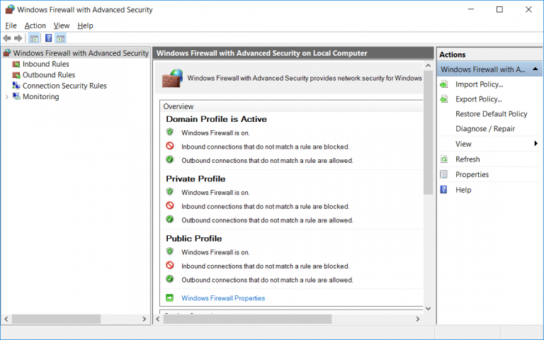Configure Windows Firewall with Advanced Security - RootUsers