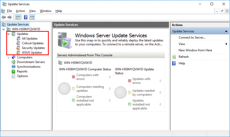 Manage Updates Using Wsus In Windows Server 2016