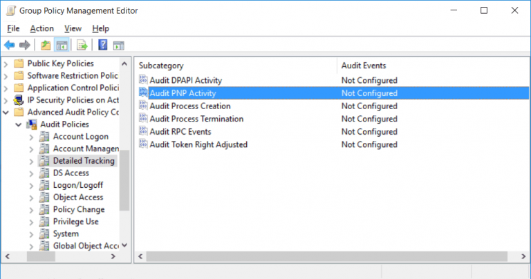 Configure the Audit PNP Activity Policy - RootUsers