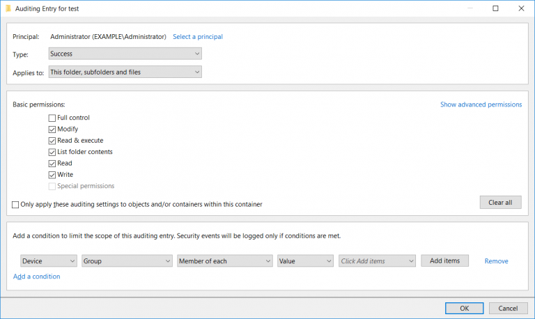 Configure File Access Auditing in Windows Server 2016 - RootUsers