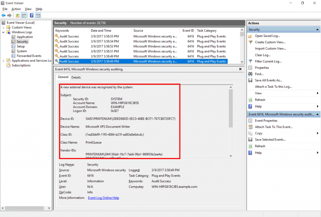 Configure the Audit PNP Activity Policy - RootUsers