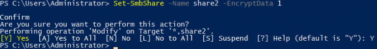 Enable SMB Encryption on SMB Shares