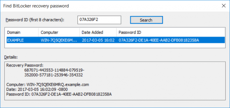 Implement BitLocker Recovery Process using self-recovery and recovery ...