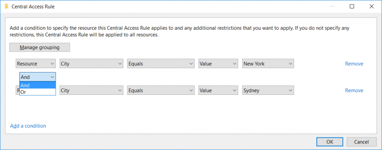 Create and Configure Central Access Rules and Policies - RootUsers