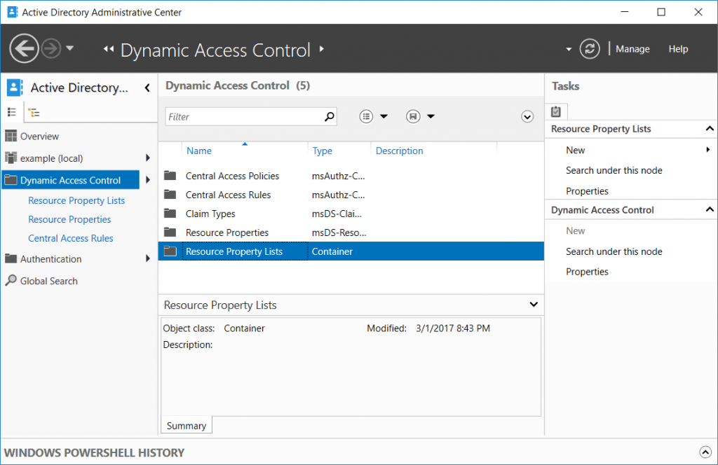 Create and Configure Resource Properties and Lists - RootUsers